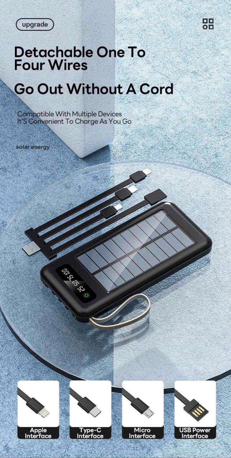 Solarni Power Bank 30000 mAh – sShop